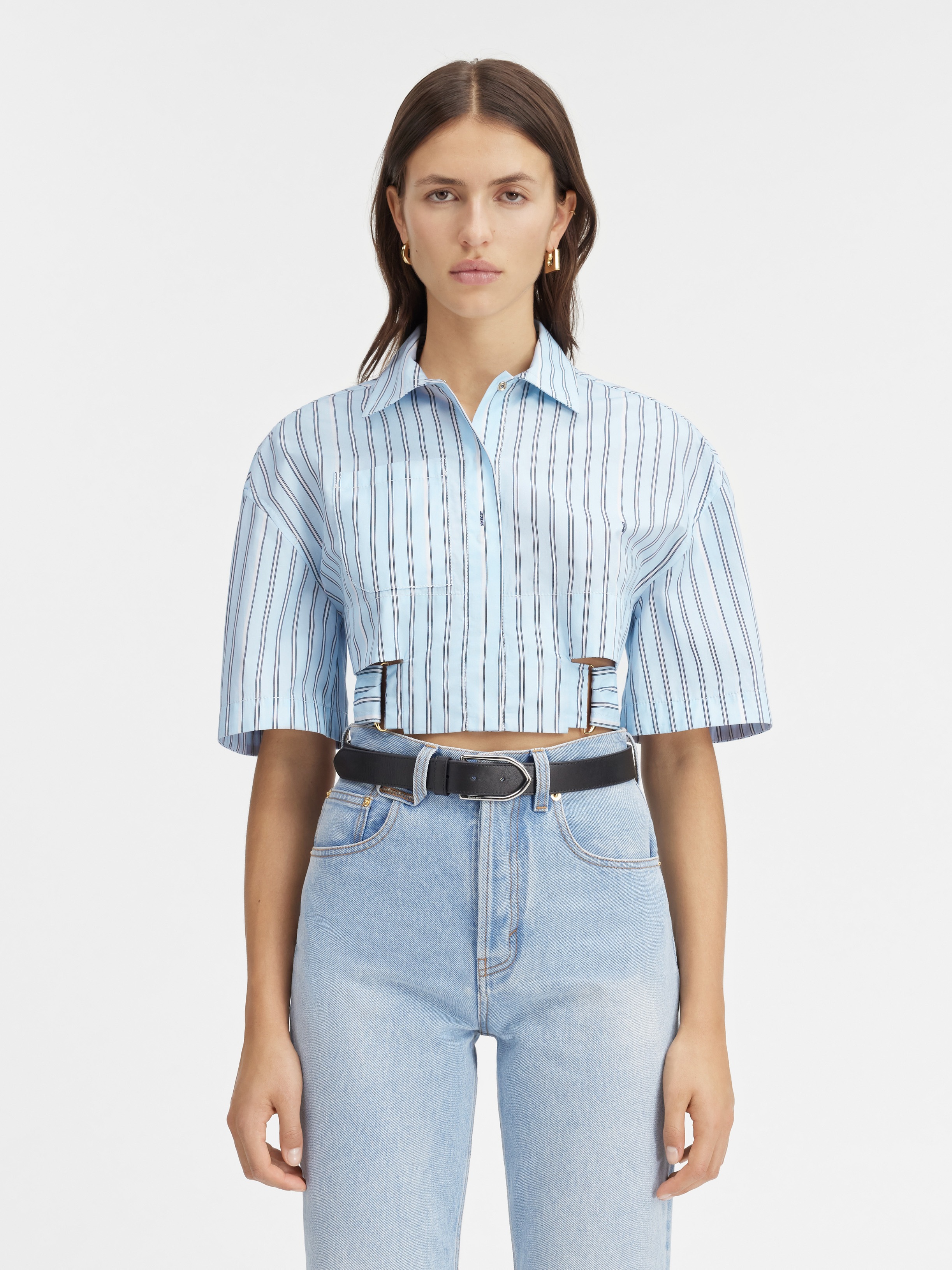 The Bari cropped shirt by JACQUEMUS | Official website